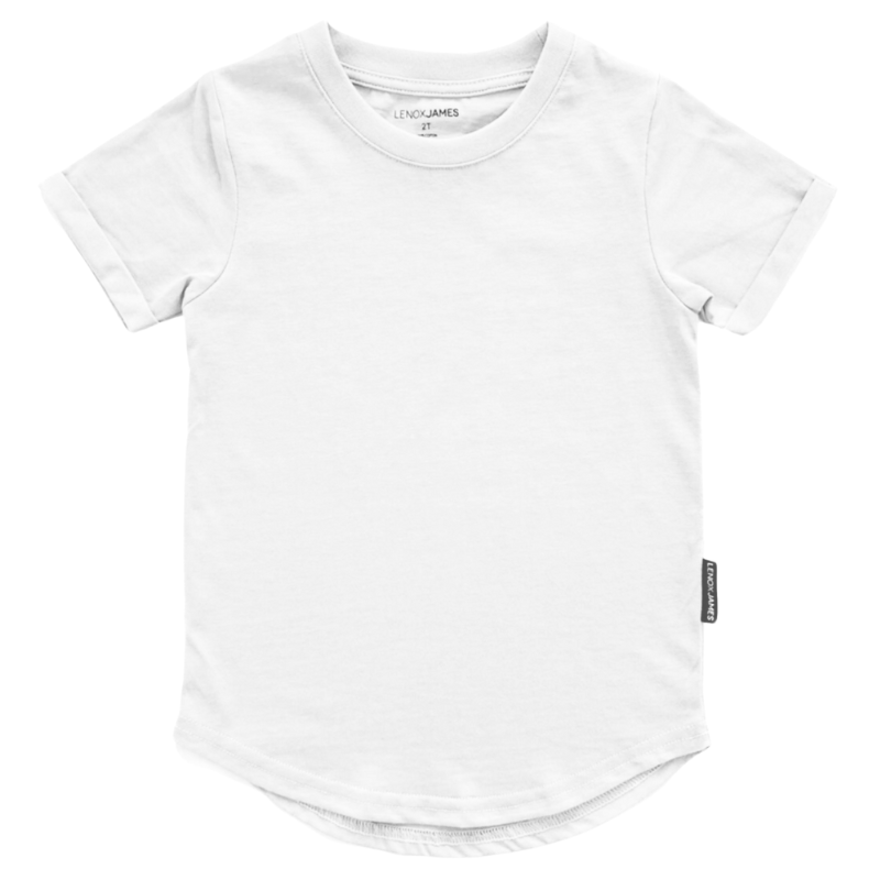Lenox James - Basic Tee in White (12-18mo, 5T, 7) – Roman & Leo | Cool, Trendy Boys Clothes