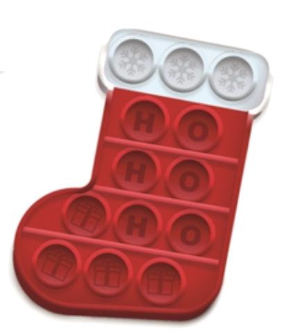 OMG POP Fidgety - Holiday/Christmas Mini Pop It Toys - Assorted Colors ...