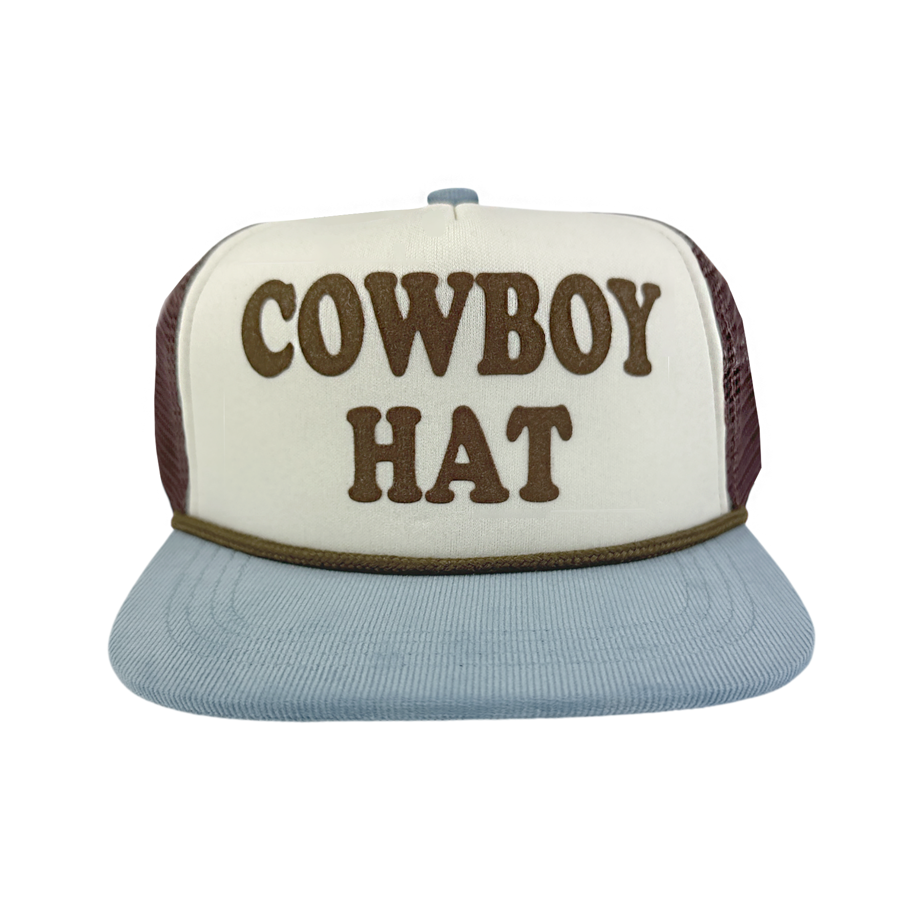 Tiny Whales - Cowboy Trucker Hat in Brown/Natural | Roman & Leo – Roman ...
