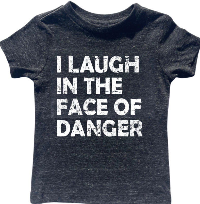 SILAS - Laugh in the Face of Danger Tee in Charcoal (2) – Roman & Leo ...