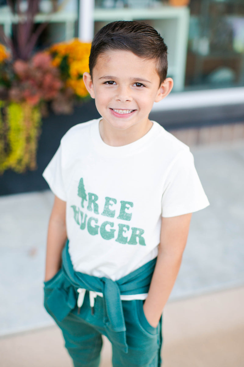 Tiny Whales - 'Tree Hugger' Tee in Natural | Roman & Leo – Roman & Leo ...
